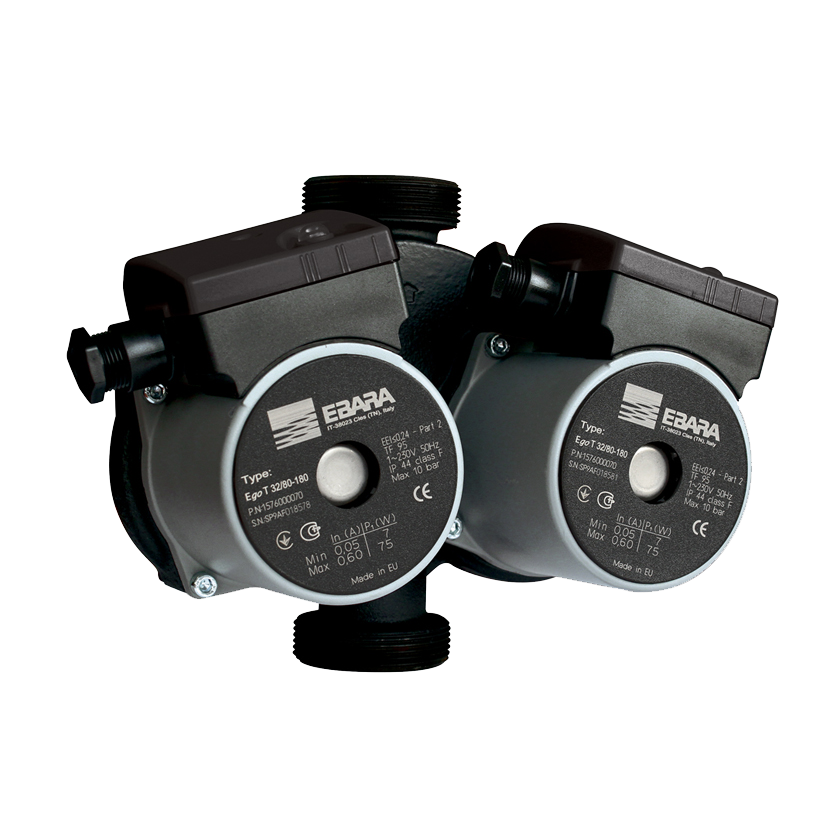 Circolatore Elettronico Gemellare EBARA Ego T 25/80 – 180 cod. 1576000069 - TIS