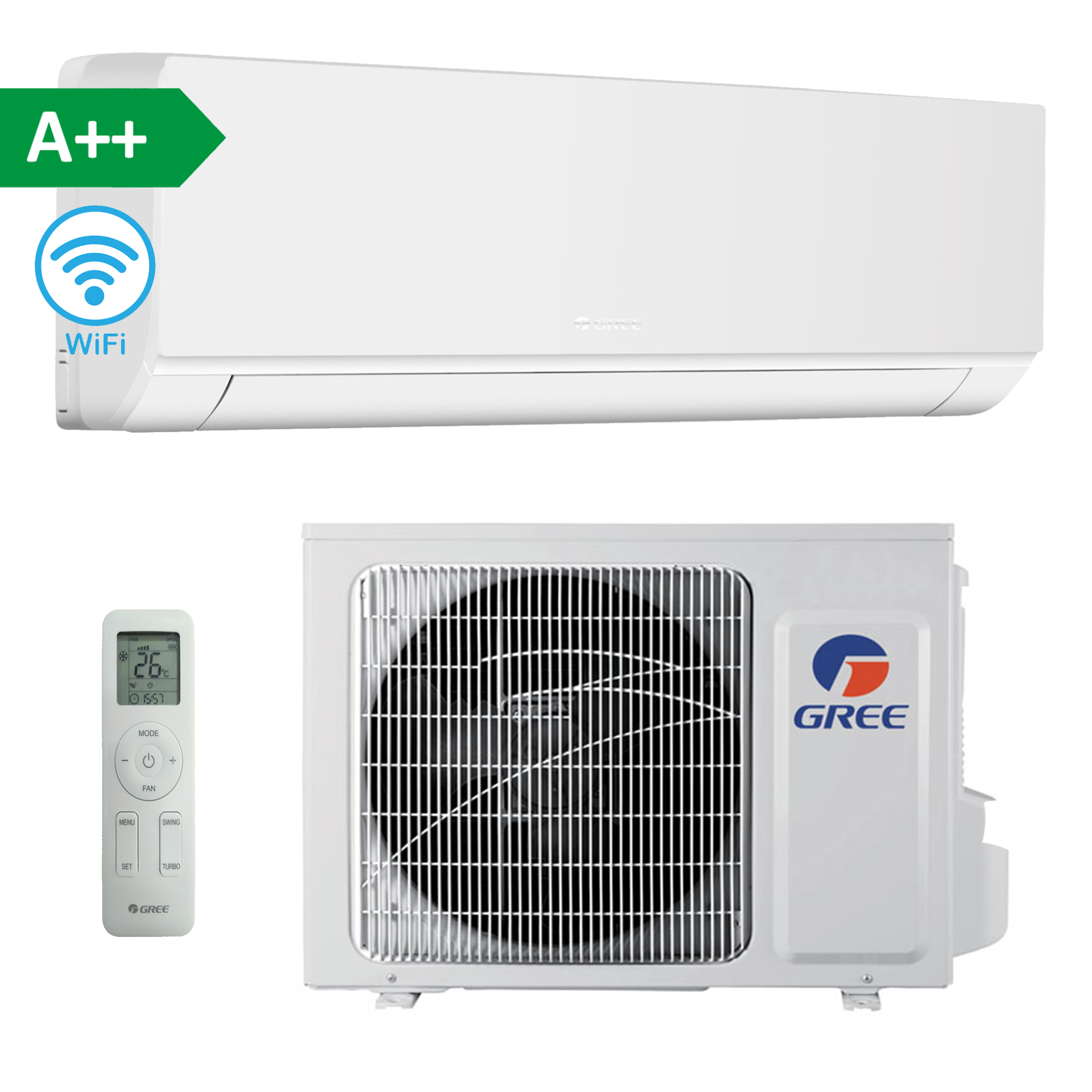 Climatizzatore Gree Newari Wifi 9000 Btu Inverter A 5 Anni
